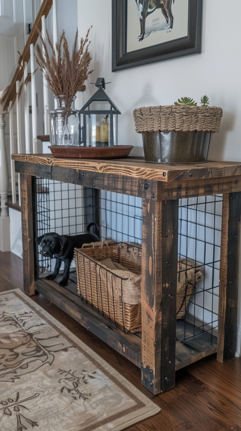 10 DIY Dog Crate Furniture Ideas (Stylish and Functional Designs ...