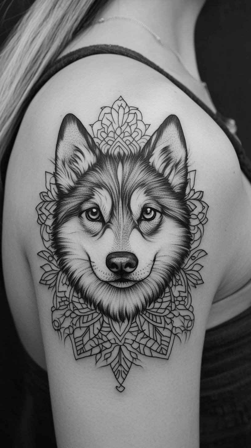 25 Siberian Husky Tattoo Ideas: Celebrate the Majestic Breed with ...