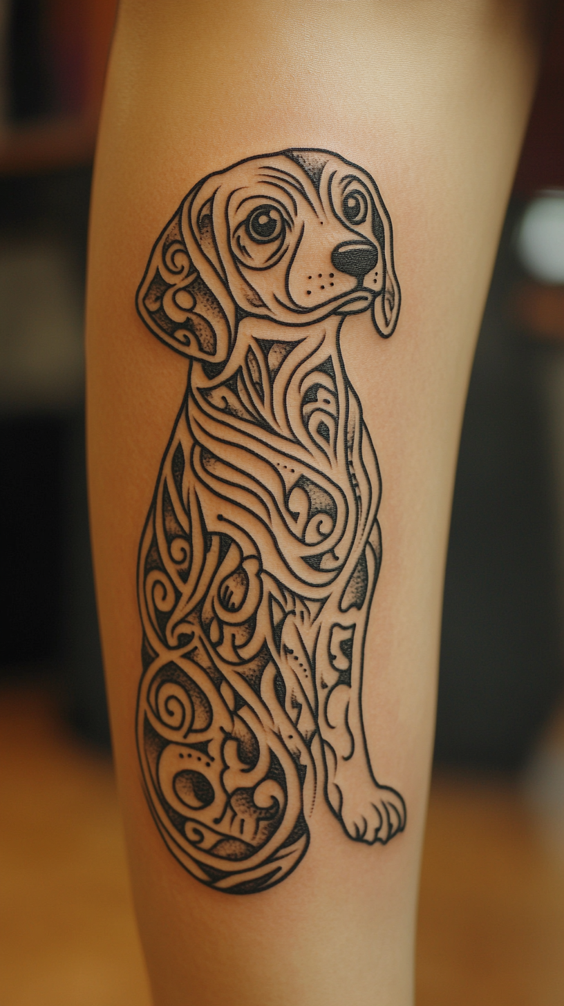 22 Beagle Dog Tattoo Ideas (Design Inspiration) - Smart Dog Learning