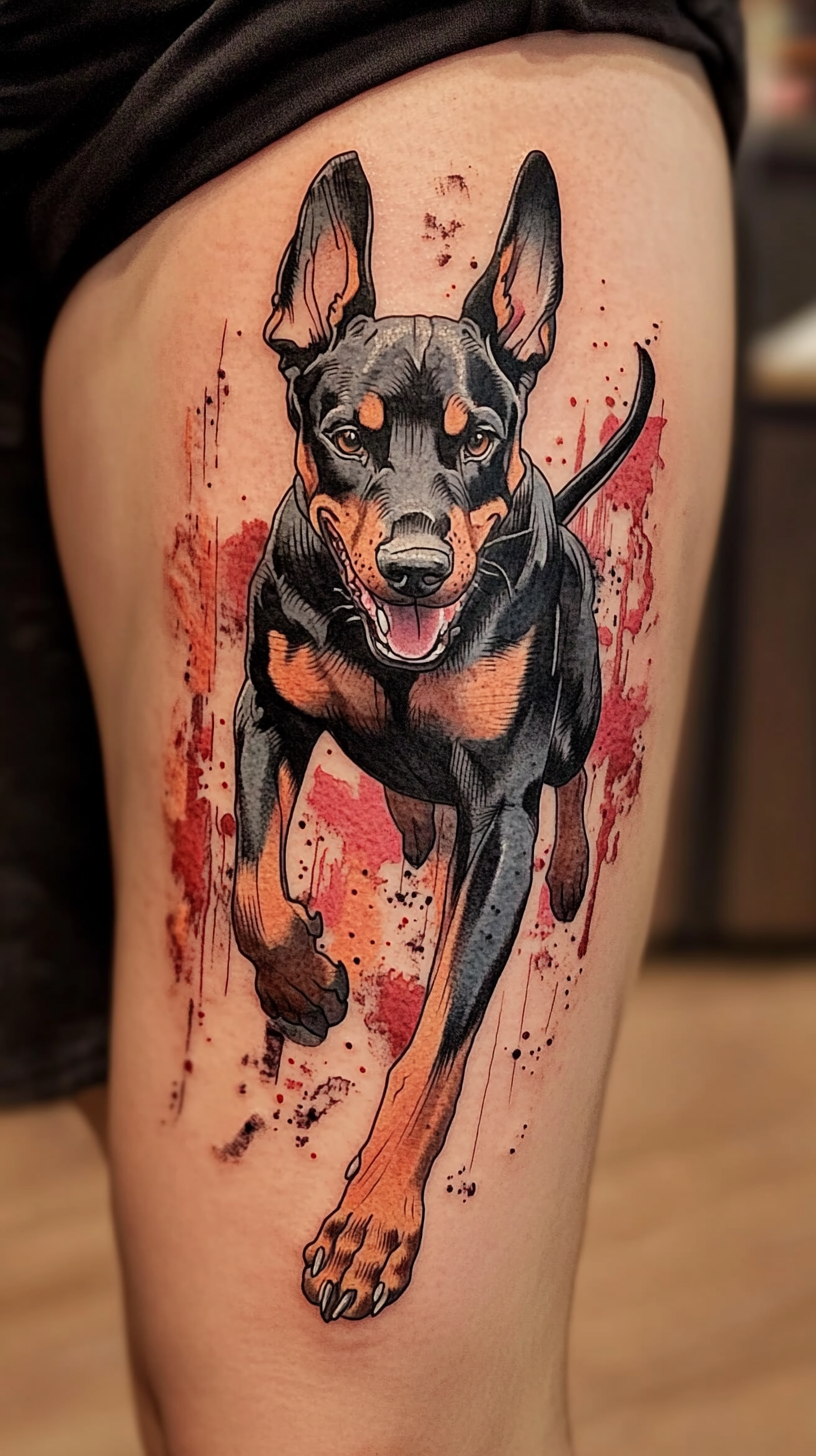 25 Doberman Tattoo Ideas: Show Your Love for This Loyal Breed - Smart ...