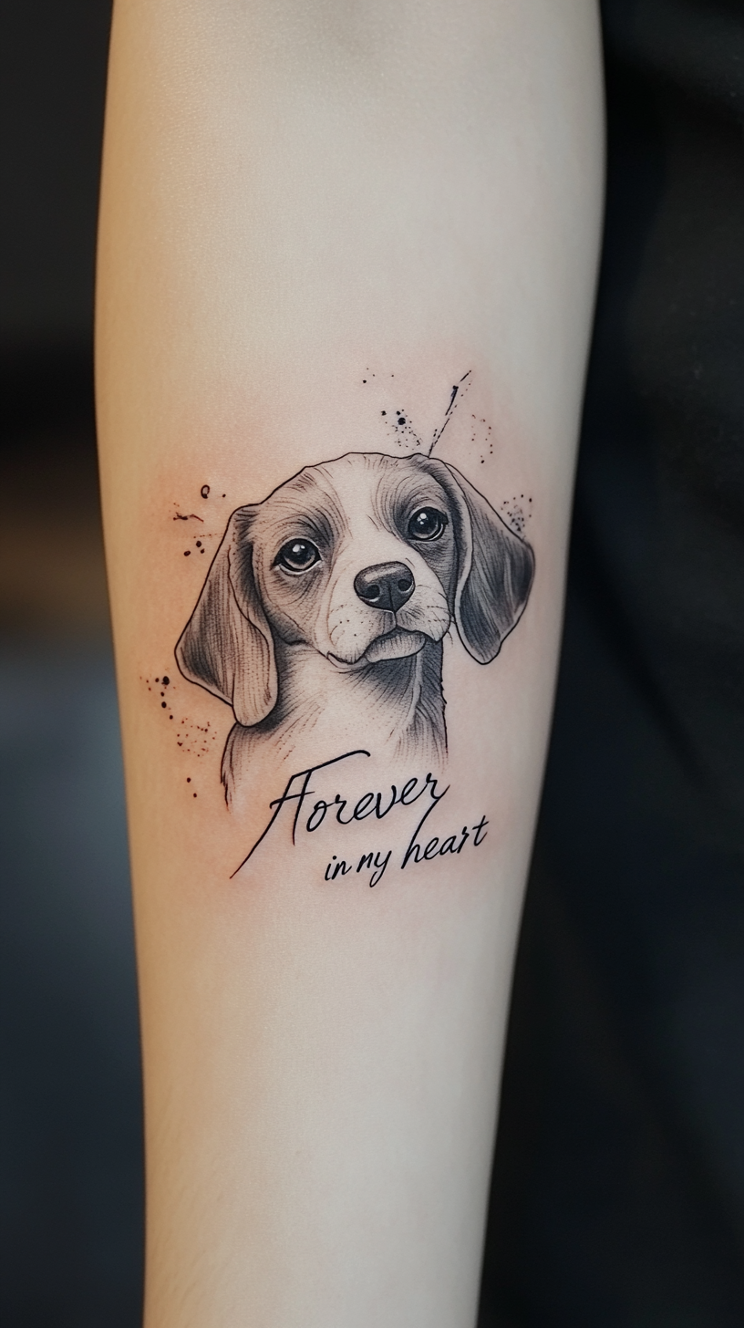22 Beagle Dog Tattoo Ideas (Design Inspiration) - Smart Dog Learning