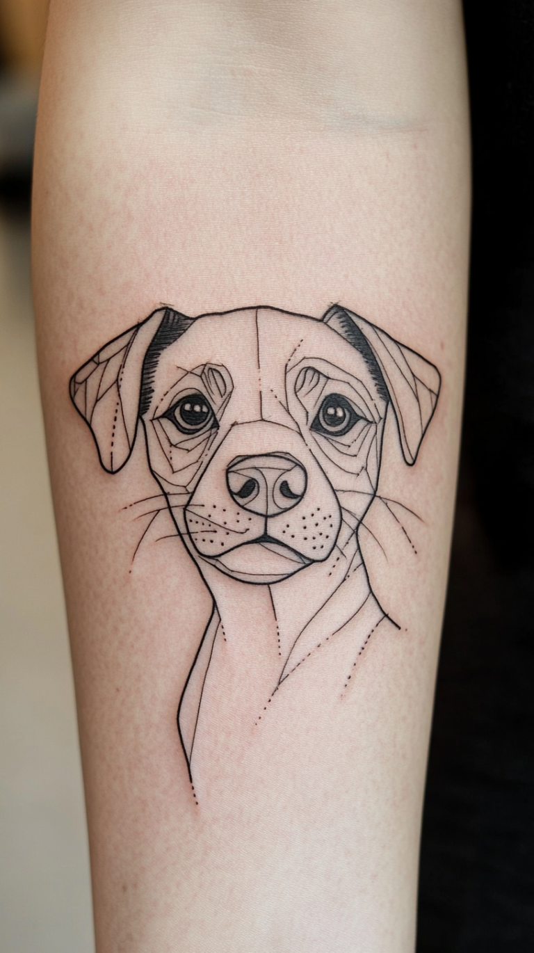 25 Minimalistic Dog Tattoo Ideas: Subtle Yet Meaningful Designs for Pet ...