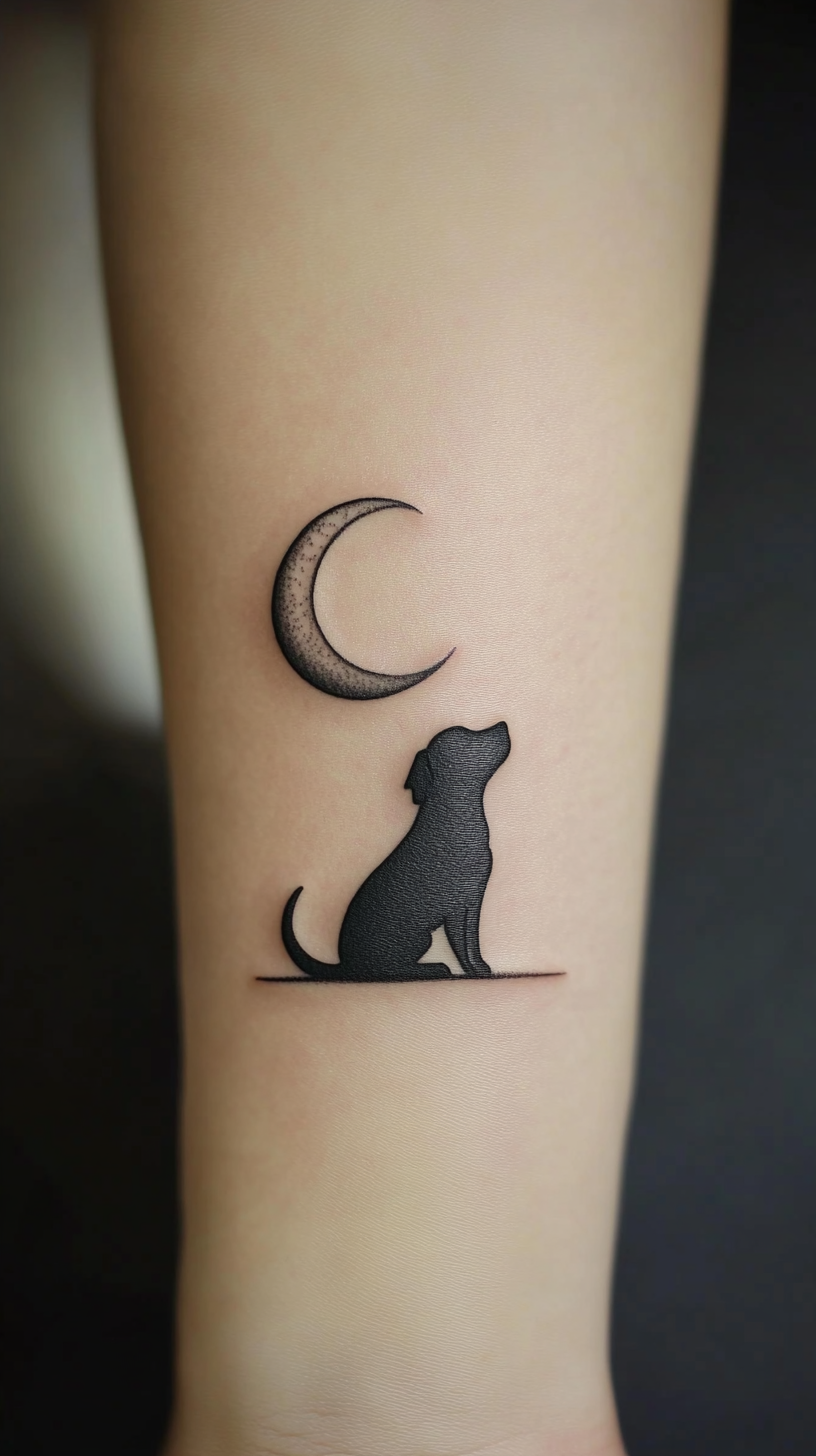 25 Minimalistic Dog Tattoo Ideas: Subtle Yet Meaningful Designs for Pet ...