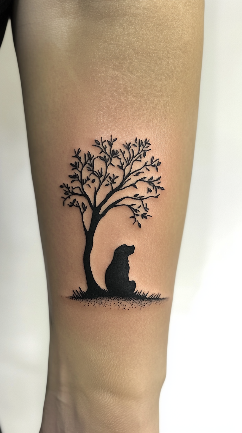 25 Minimalistic Dog Tattoo Ideas: Subtle Yet Meaningful Designs for Pet ...