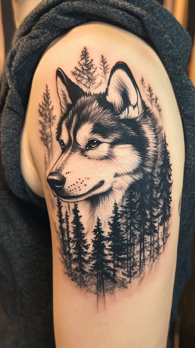 25 Siberian Husky Tattoo Ideas: Celebrate the Majestic Breed with ...