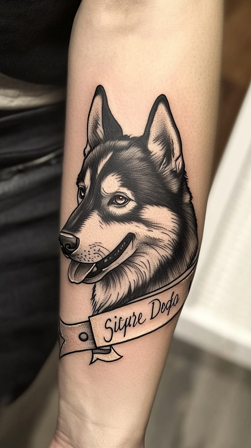 25 Siberian Husky Tattoo Ideas: Celebrate the Majestic Breed with ...
