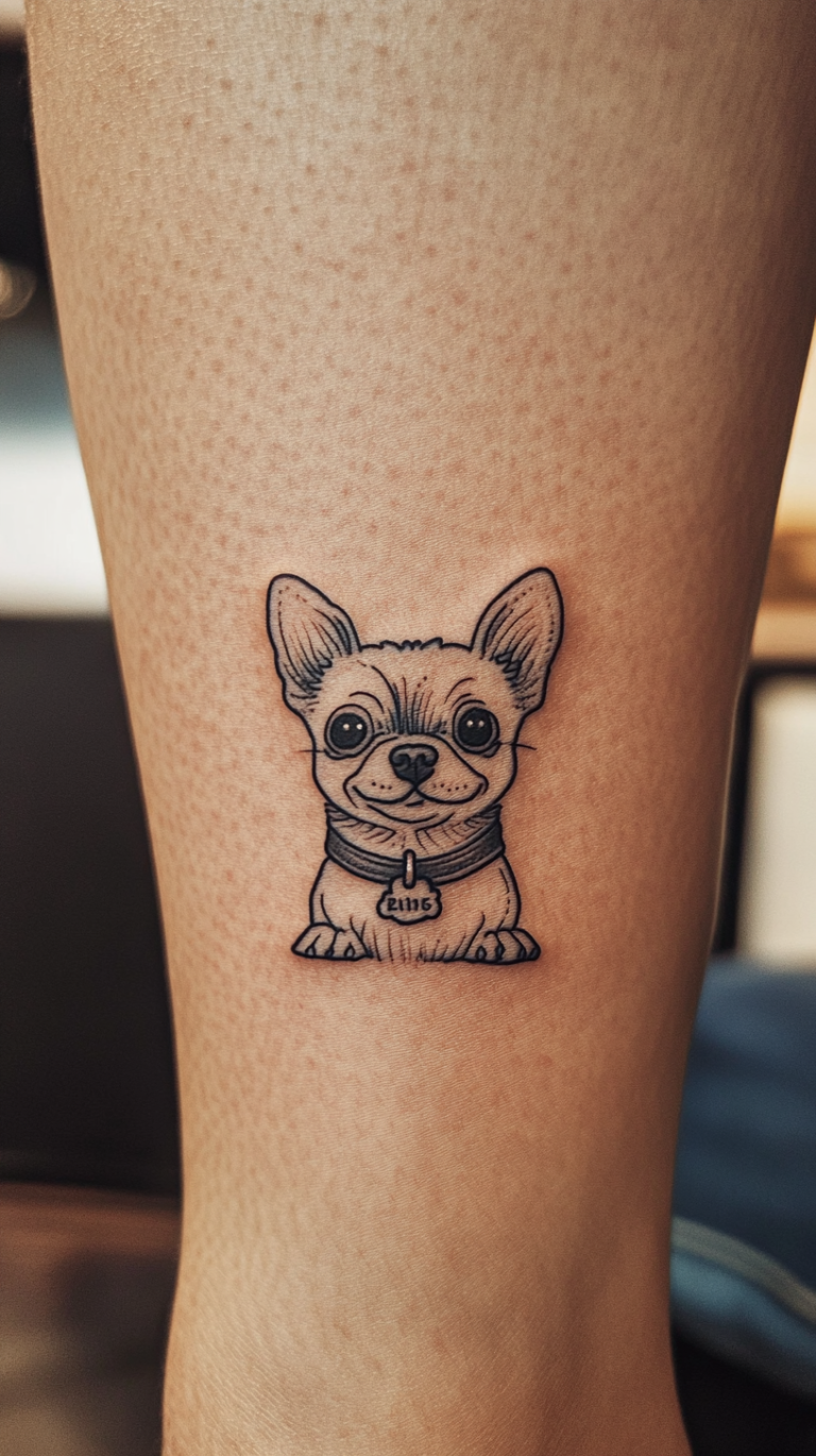 25 Minimalistic Dog Tattoo Ideas: Subtle Yet Meaningful Designs for Pet ...