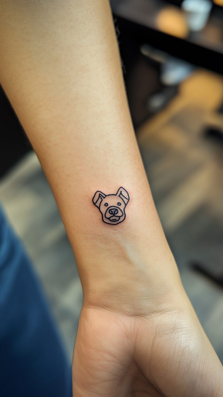 25 Minimalistic Dog Tattoo Ideas: Subtle Yet Meaningful Designs for Pet ...