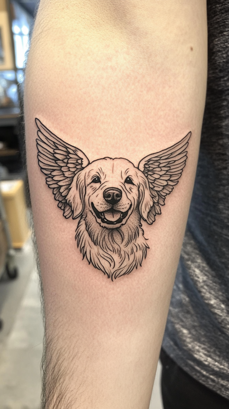 22 Golden Retriever Tattoo Ideas - Smart Dog Learning
