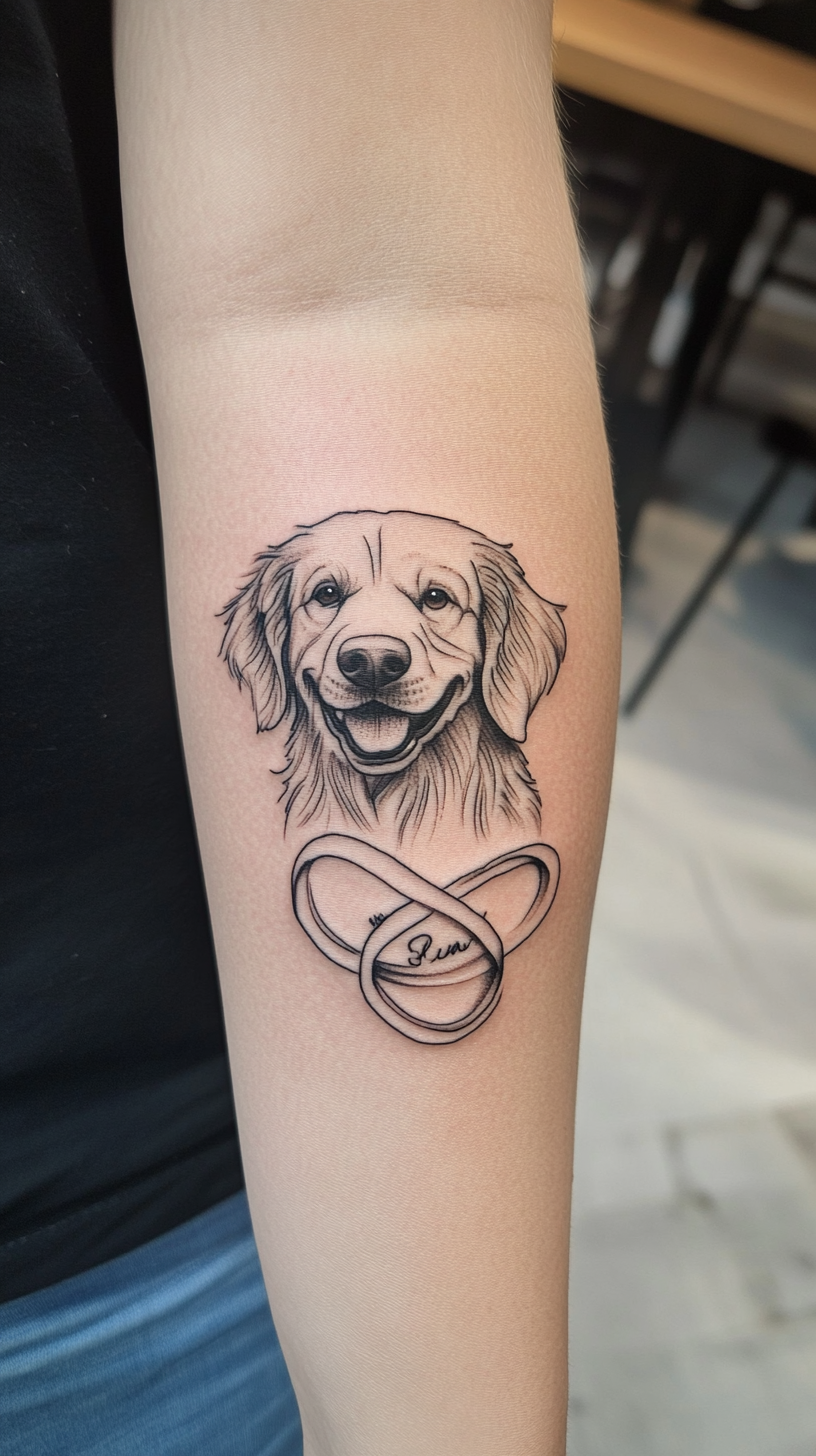 25 Minimalistic Dog Tattoo Ideas: Subtle Yet Meaningful Designs for Pet ...