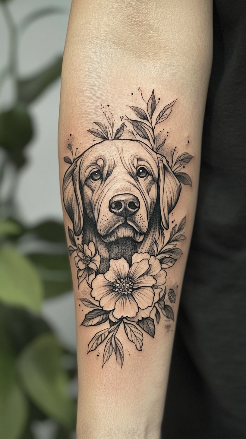 22 Labrador Retriever Tattoo Ideas & Designs - Smart Dog Learning
