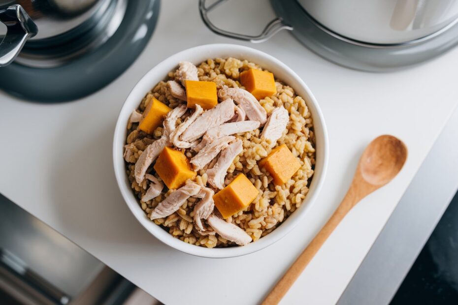 Chicken, Rice, and Pumpkin Dog Food Recipe for Dogs with Allergies ...