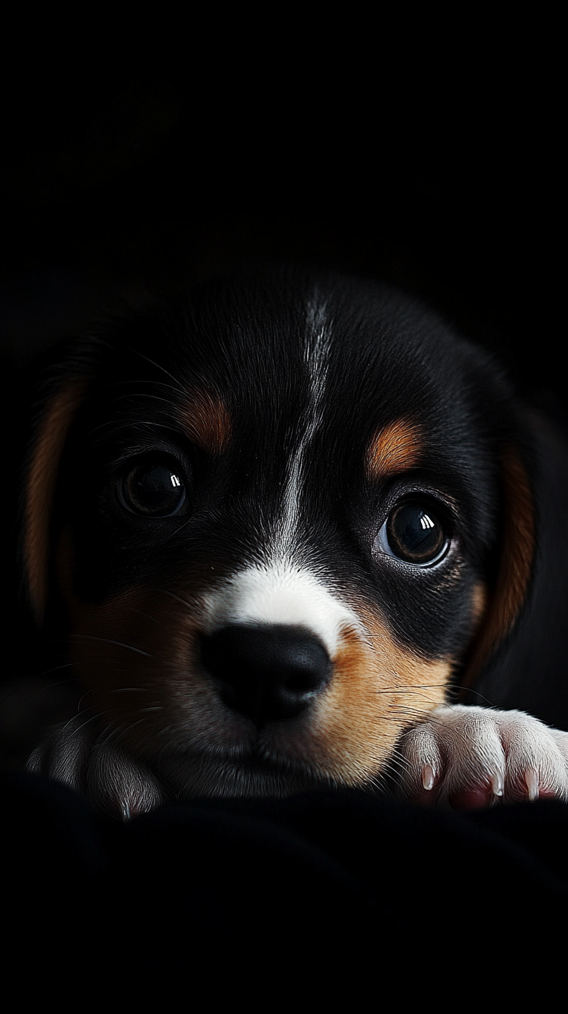 25+ Puppy Wallpapers With Dark Aesthetic - Smart Dog Learning