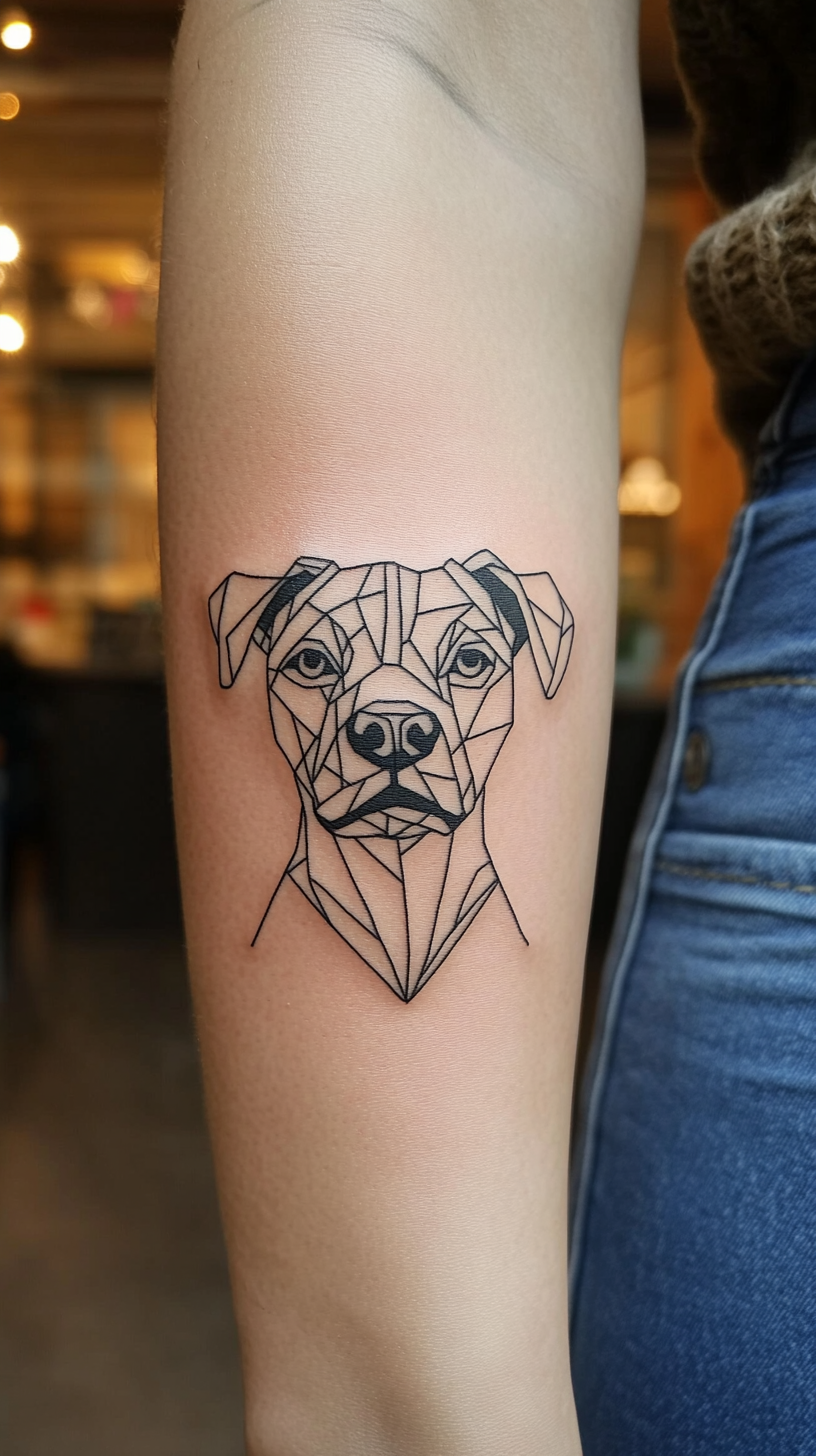 25+ Geometric Dog Tattoo Ideas for Your Next Ink Adventure 🐾