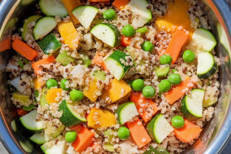 Vegan Quinoa & Vegetable Bowl – A Colorful, Nutrient-Dense Meal for ...
